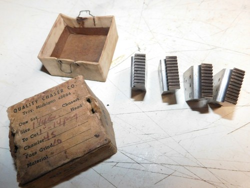 (4) QUALITY CHASER Co. INSERT CHASERS, 1" - 14 45º CHAMFER | eBay