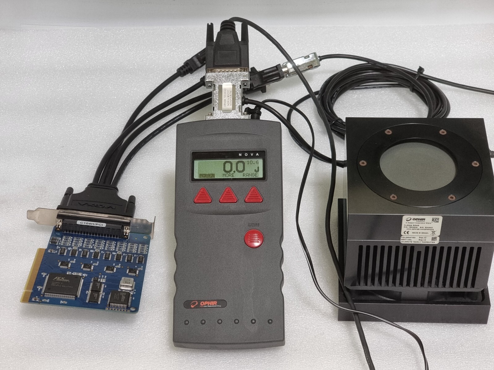 OPHIR Laser power meter NOVA DISPLAY 7Z01500 + SENSOR FL500A 7Z02648 | eBay