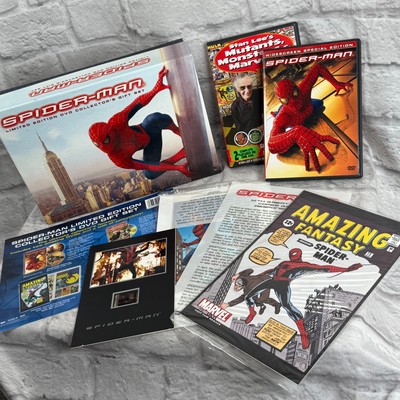 2002 Spiderman Limited Edition Collectors Box Gift Set DVD Comic Tobey ...