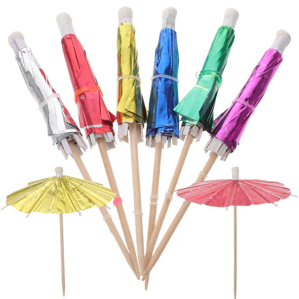 50pcs Cocktail Decorative Picks Juice Cup Picks Dessert Picks Decors ...