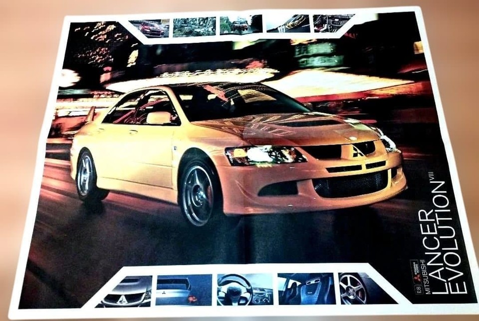 Mitsubishi Lancer Evolution VIII 8 US Catalog Brochure Rare Promotional ...