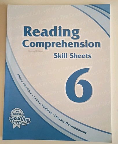 Abeka Reading Comprehension Skill Sheets 6 Reading Program Christian ...