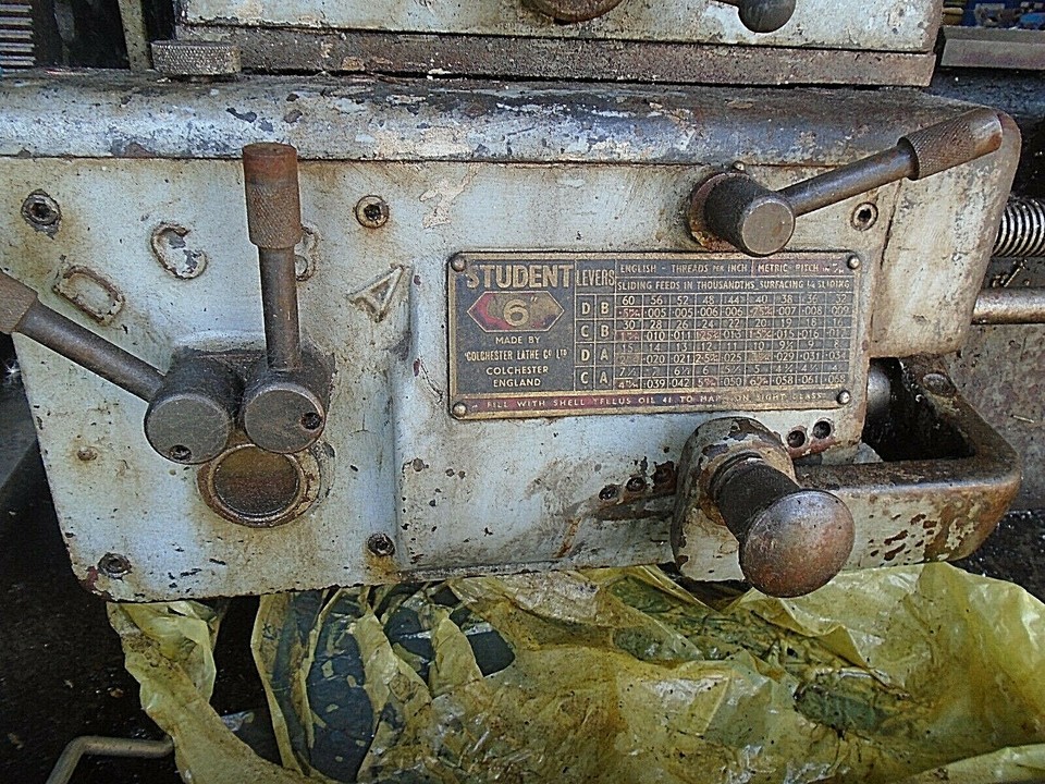 CLAUSING COLCHESTER Student Lathe 6 inch 12 inch Headstock | eBay