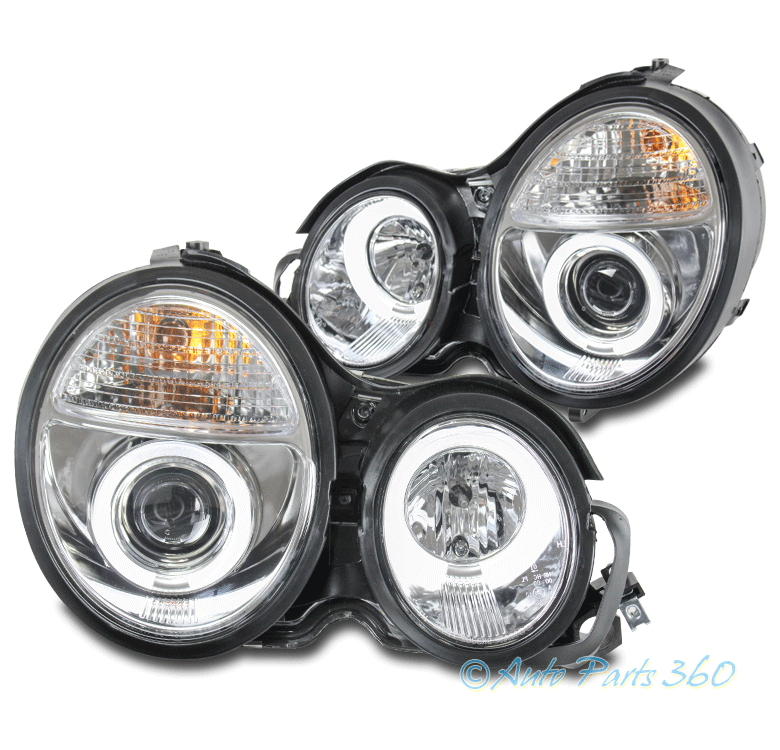 For 95-99 Mercedes-Benz W210 E-Class Halo Projector Headlights ...