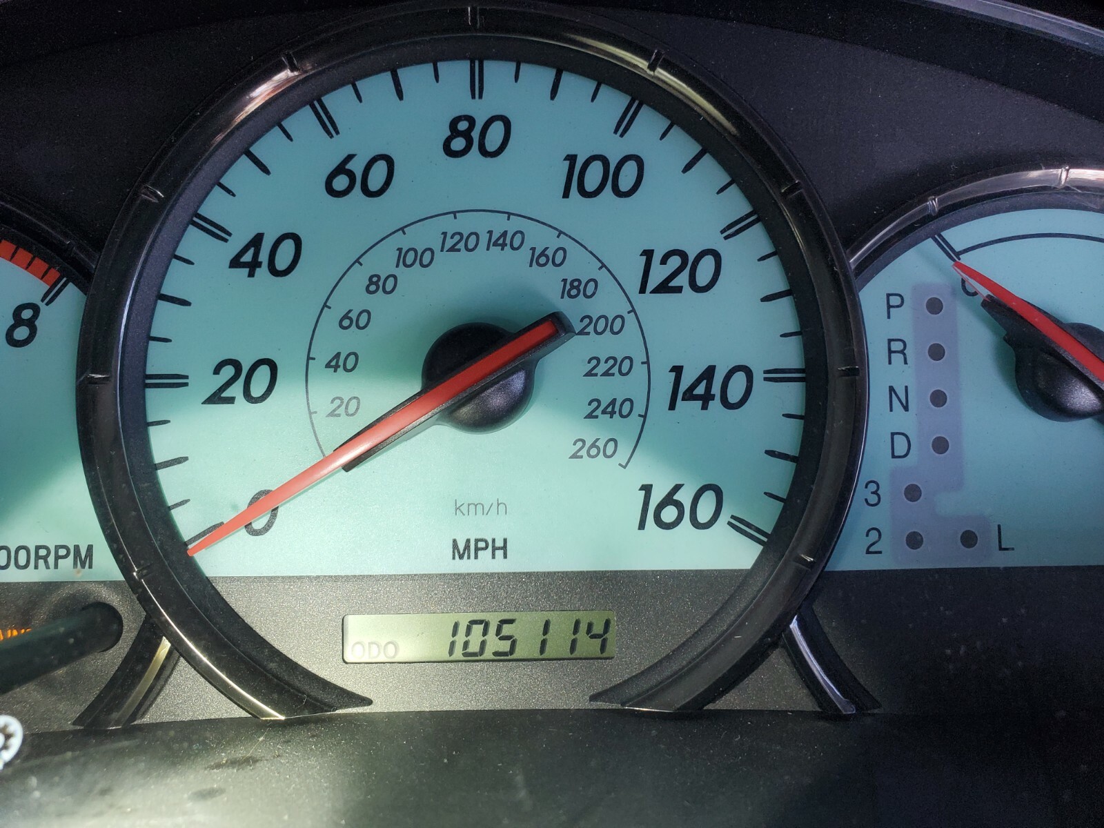 04-05 TOYOTA SOLARA INSTRUMENT CLUSTER GAUGE SPEEDOMETER, 105114 MILES ...