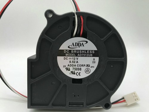 ADDA 7530 AD7512UB DC12V 0.52A 7CM blower turbo fan | eBay
