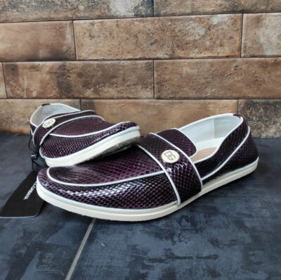 Dolce & Gabbana Vintage Authentic Men's Loafers Purple Python Skin Size ...