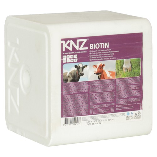 KNZ 10kg Leckstein Biotin Salzleckstein Mineralleckstein mit Selenium ...