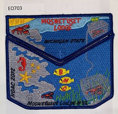 Boy Scout OA Flap Set Moswetuset Lodge 52 2012 NOAC | eBay