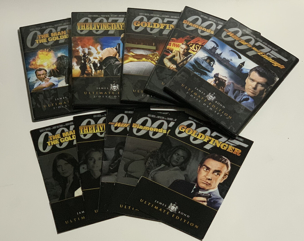 James Bond 007 Ultimate Edition DVD Boxsets Volume 1, 2 & 3 - 15 Films ...