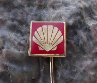 Vintage Royal Dutch Shell Oil Gas Petrol Company Logo Holland Pin Badge ...