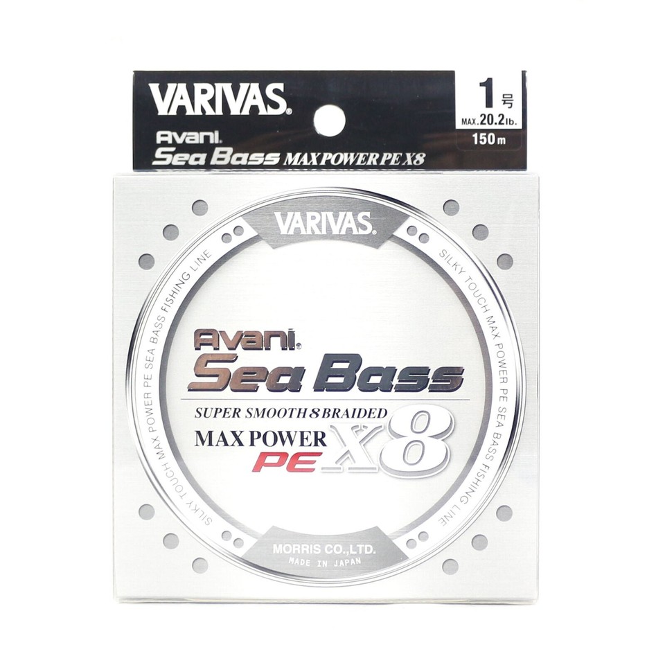 Varivas Avani Sea Bass Max Power 1.0 PE 20.2LB 150m 165yds U.S. Shipped NIB | eBay