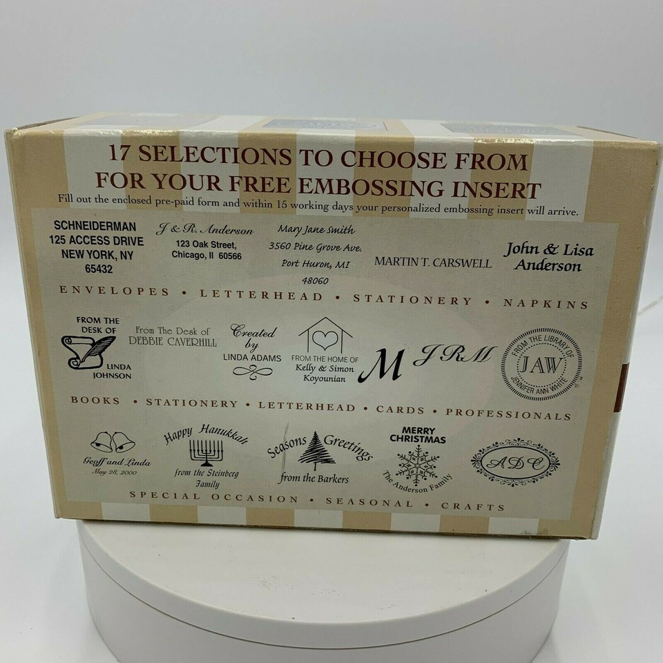 mark maker personal embosser personalized desk book | eBay