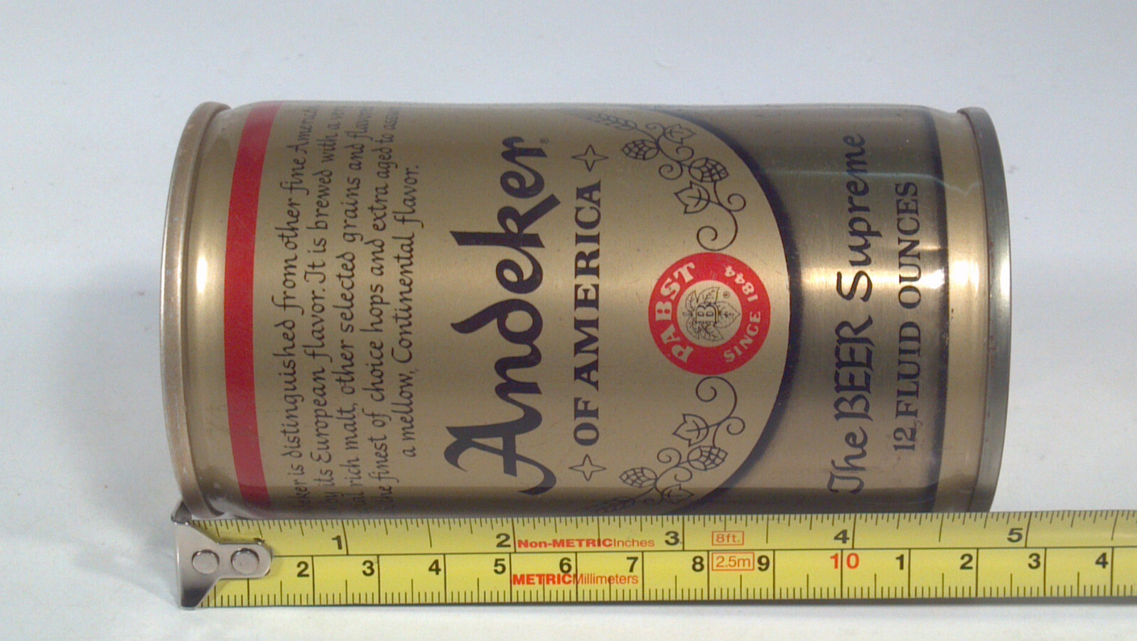 Vintage 1970s Andeker Of America Beer 12oz Can Steel Pabst | eBay