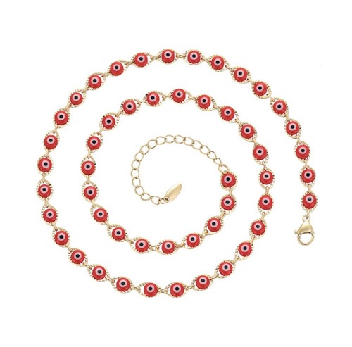 Red Evil Eye Necklace 14k Gold Plated Luxury Jewelry | eBay