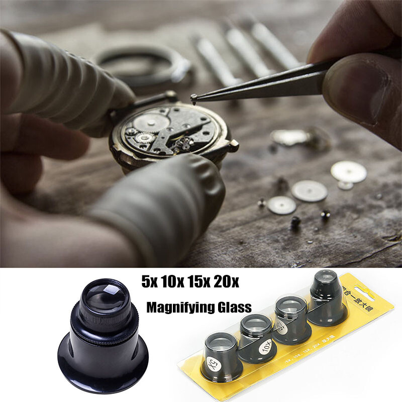 For Watchmakers Monocular Magnifying Glass Jewelers Eye Loupe Loop ...