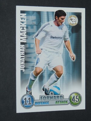 JONATHAN MACKEN DERBY COUNTY RAMS TOPPS CARD PREMIER LEAGUE FOOTBALL ...
