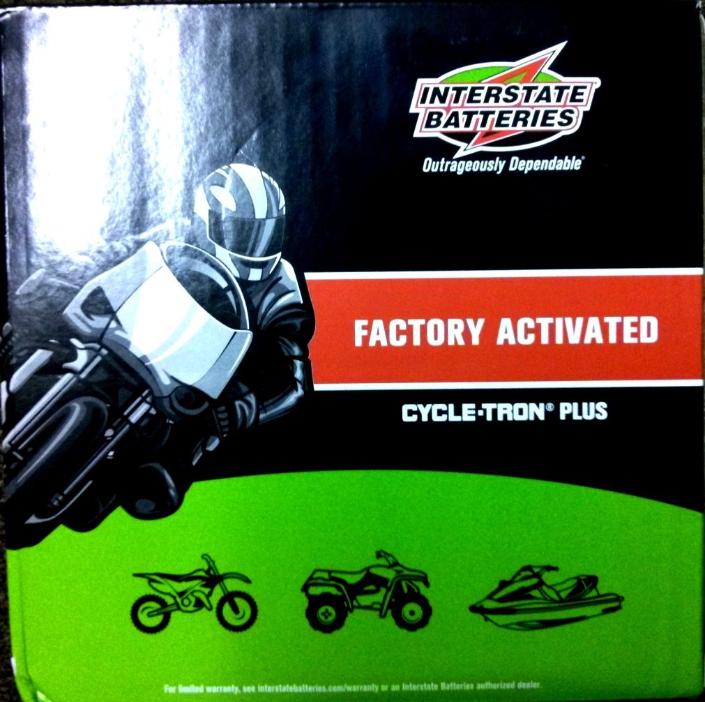 Interstate Cycle-Tron II CYTX20CH-BS Suzuki King Quad Battery Replaces ...