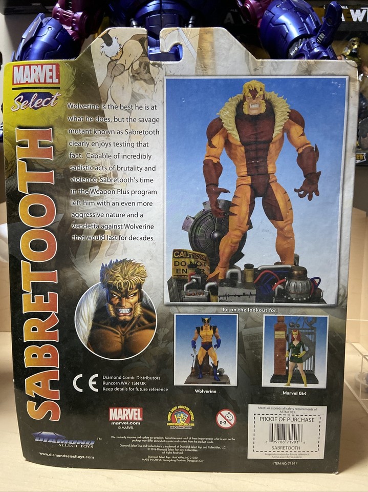 MARVEL SELECT - SABRETOOTH - SPECIAL COLLECTOR EDITION ACTION FIGURE ...