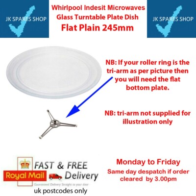 Glass Turntable Plate for Sharp R-270 , Sharp R-209 Microwave Oven ...