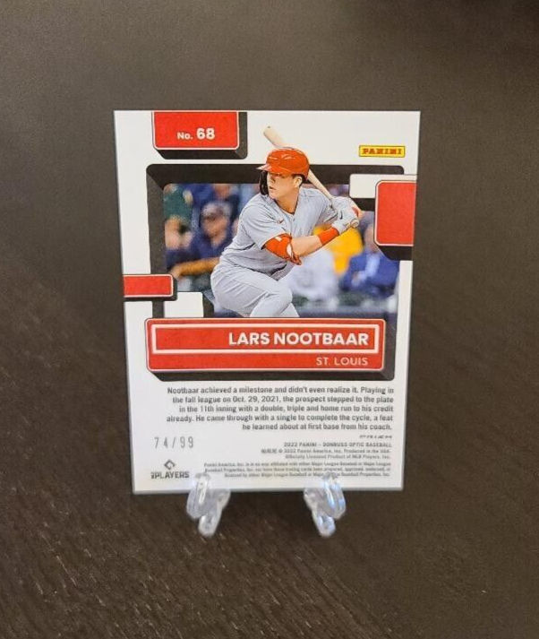 2022 Optic Lars Nootbaar Rated Rookie Card St. Louis Cardinals Pandora ...