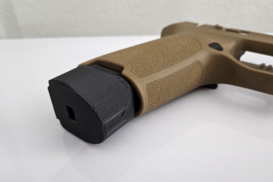 Sig Sauer P320 +0 Extended Base Plate CW Horseshoe Style Magwell ...