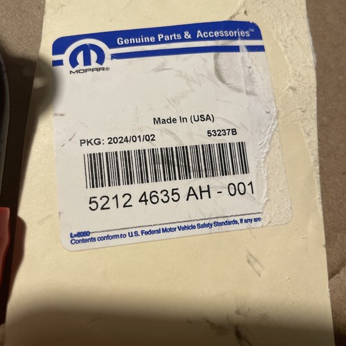 11-15 GRAND CHEROKEE DURANGO POWER STEERING RETURN HOSE OEM NEW MOPAR ...