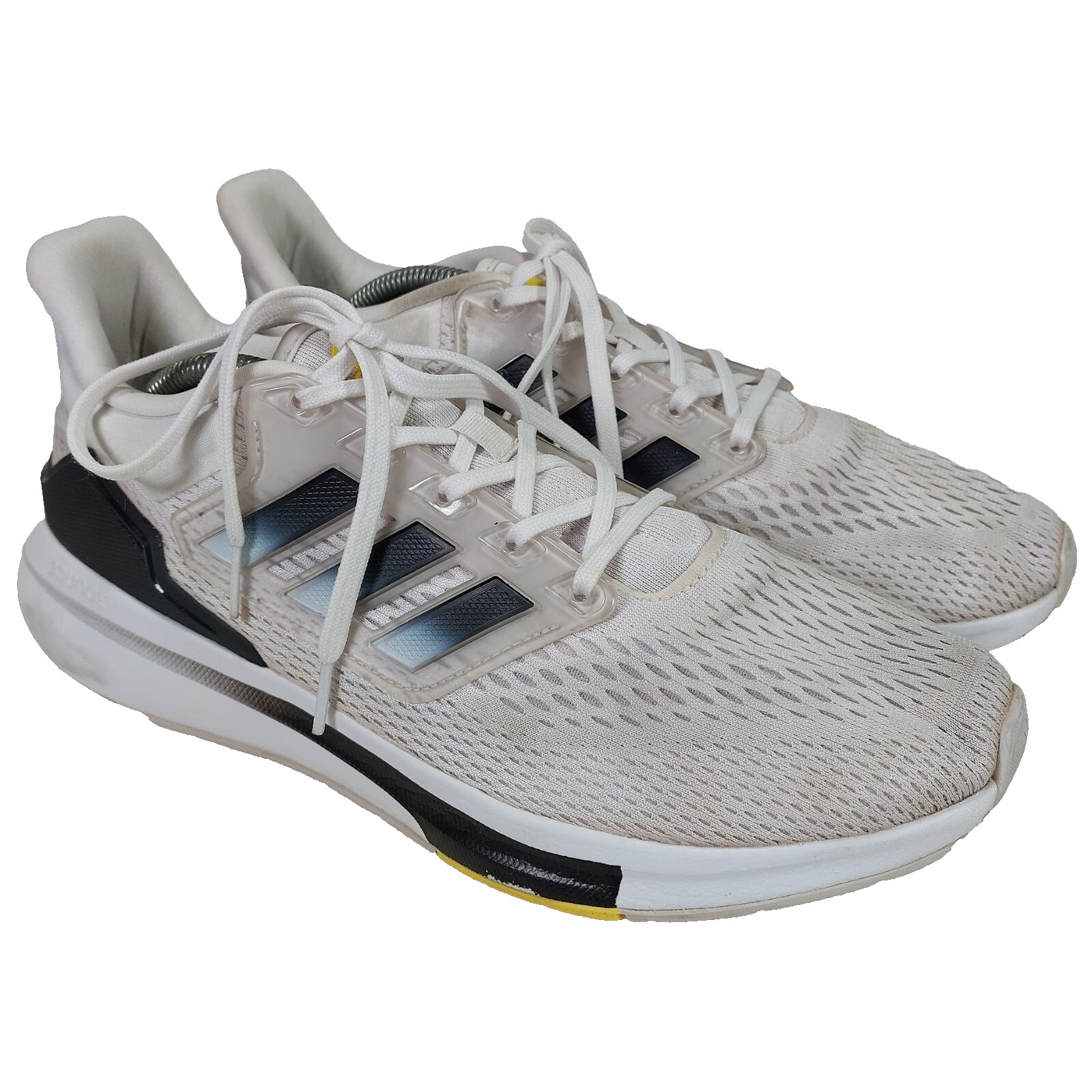 Adidas Men's EQ 21 Running Shoes White Beam Yellow UK… - Gem