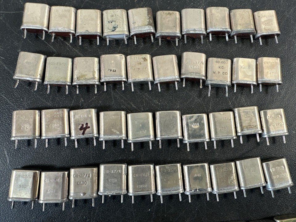 Lot Of Quartz Radio Crystal Holder - Many frequencies (100 Total) | eBay