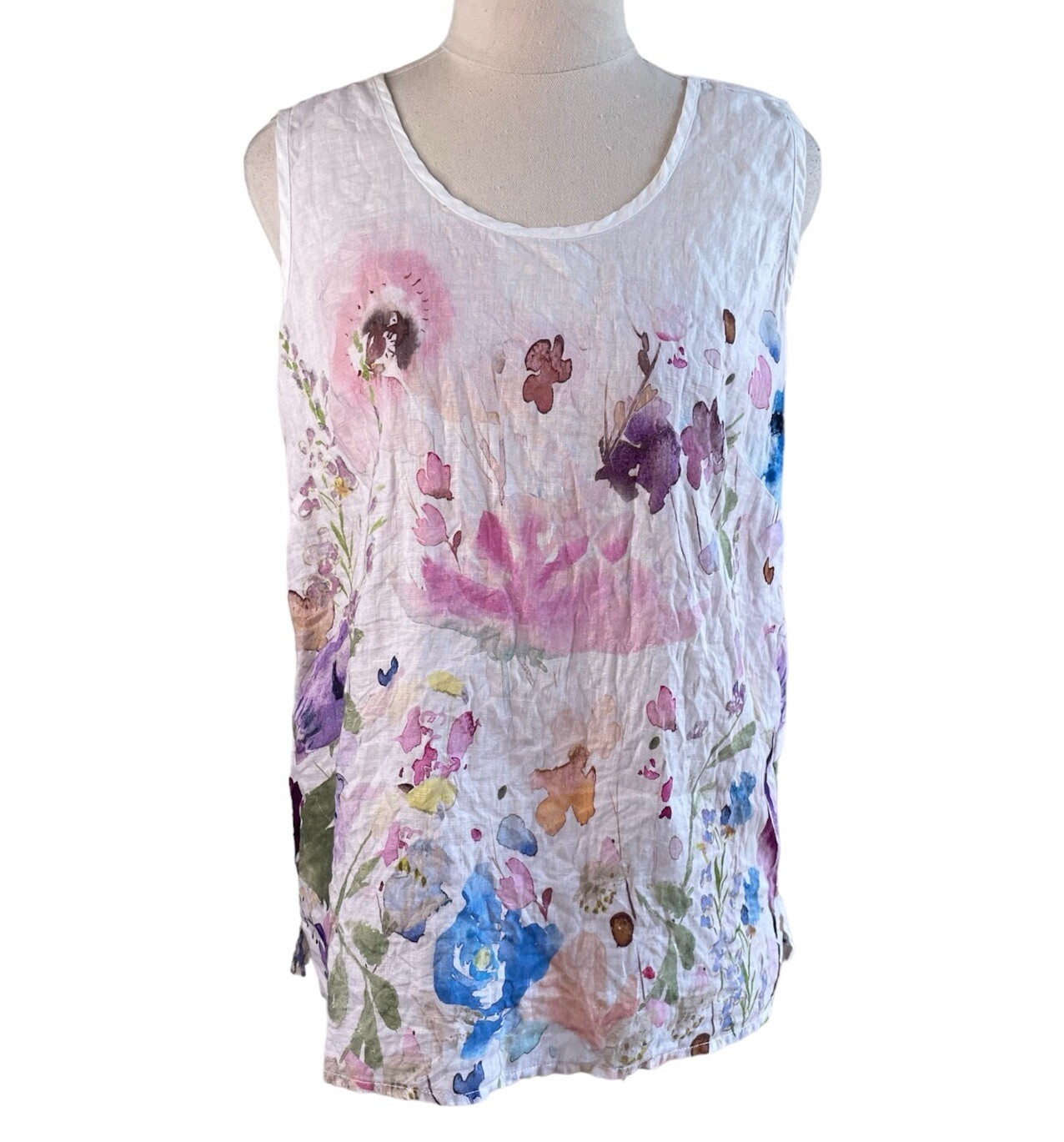 Simply Art By Dolcezza Whimsique Linen Blouse Women X… - Gem