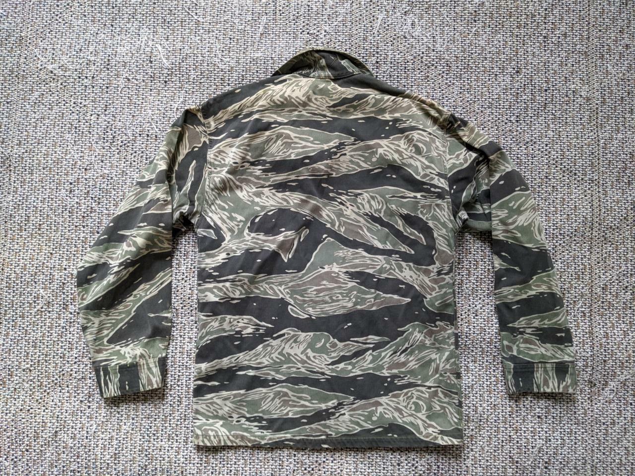 vintage 1960s shirt TIGER STRIPE camouflage VIETNAM u… - Gem