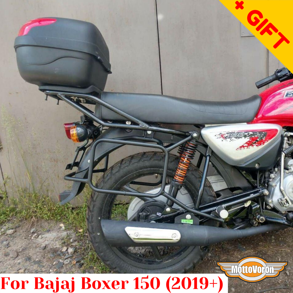 For Bajaj Boxer 150 Side carrier Kawasaki Boxer 150 Pannier rack for ...