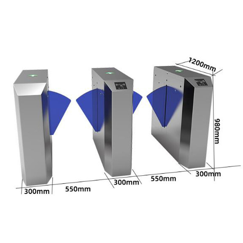 304 Stainless Access Control Auto Swing Gate Safety Door Turnstile ...