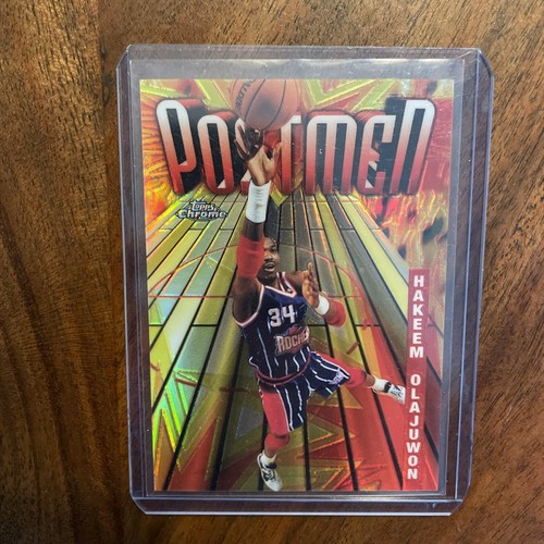 1998 Topps Chrome Hakeem Olajuwon Season's Best Postmen Refractor #SB25 ...