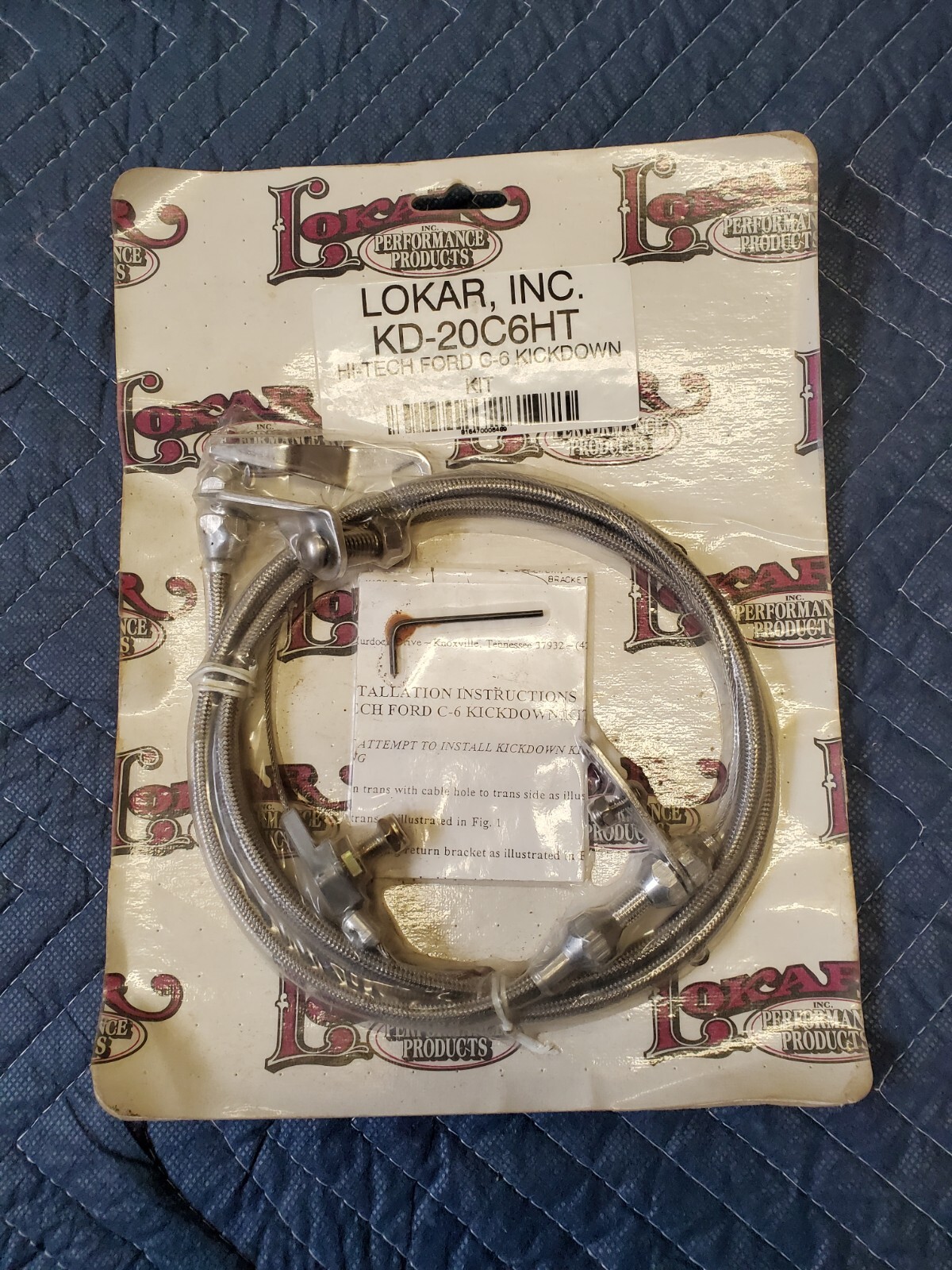 Lokar Kd-20c6ht Ford C6 Stainless Steel Kickdown Cable Kit for sale ...
