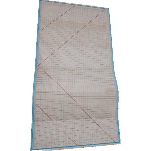 Vintage Large Cardboard Pattern Grid Sewing Cutting Board 37”x 72 ...