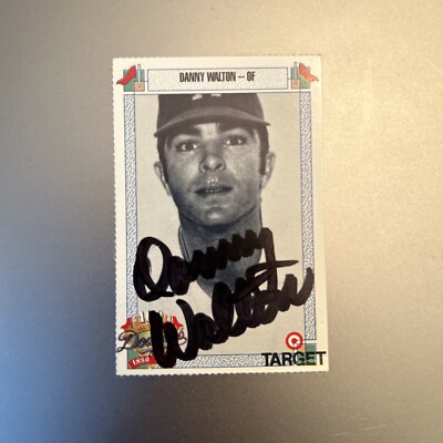 DANNY WALTON 1990 TARGET MINI AUTOGRAPHED SIGNED AUTO BASEBALL CARD ...