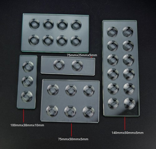 Optical Glass Microscope Slides 5mm/10mmThickness Circular Concave ...