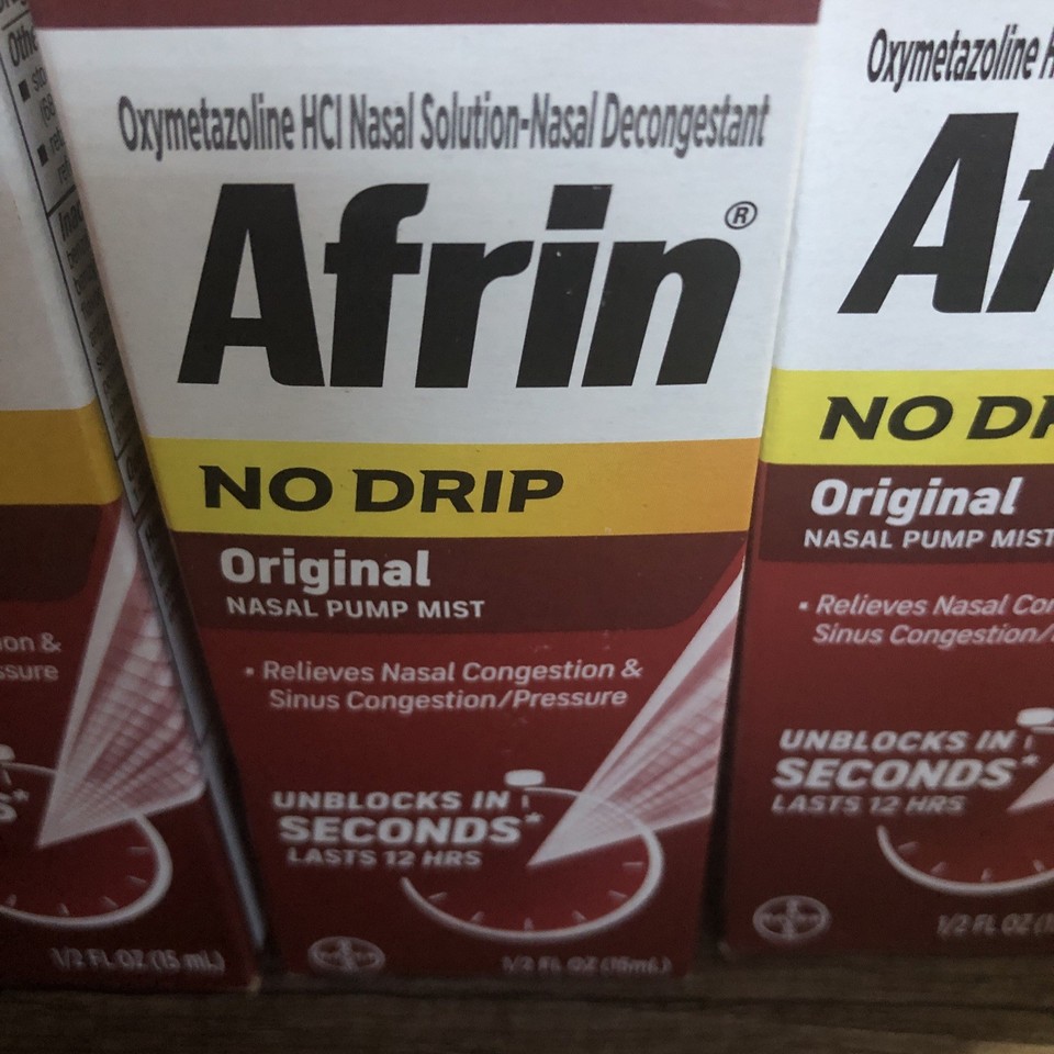 (10) AFRIN NO DRIP ORIGINAL NASAL PUMP MIST CONGESTION & SINUS 15 ML EXP-1-26 + 41100811196| eBay