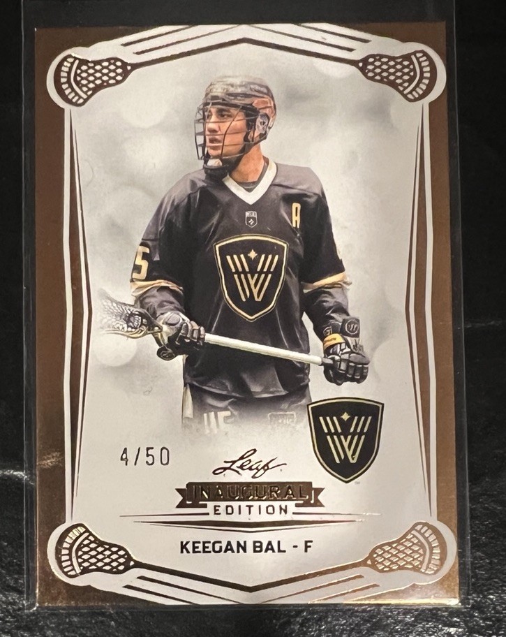 2025 Leaf National Lacrosse League NLL Keegan Bal #’d 4/50 | eBay