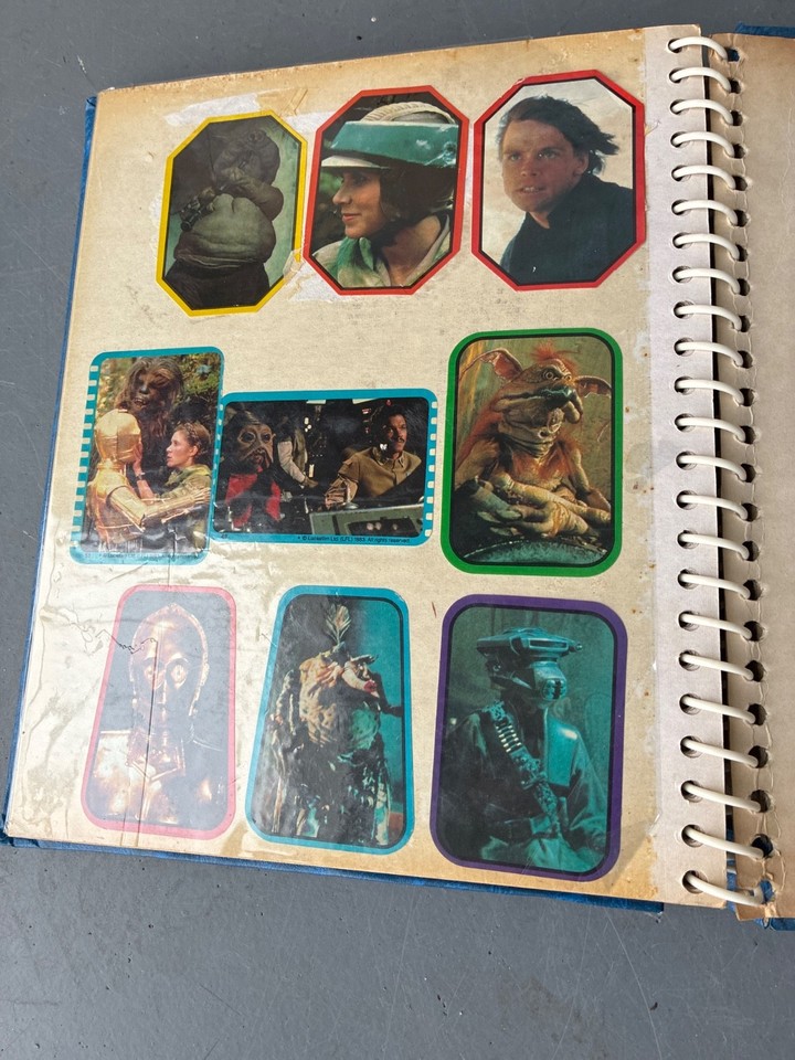 Vintage 80's 90's Sticker Album Book Pac Man, E.T., Star Wars | eBay