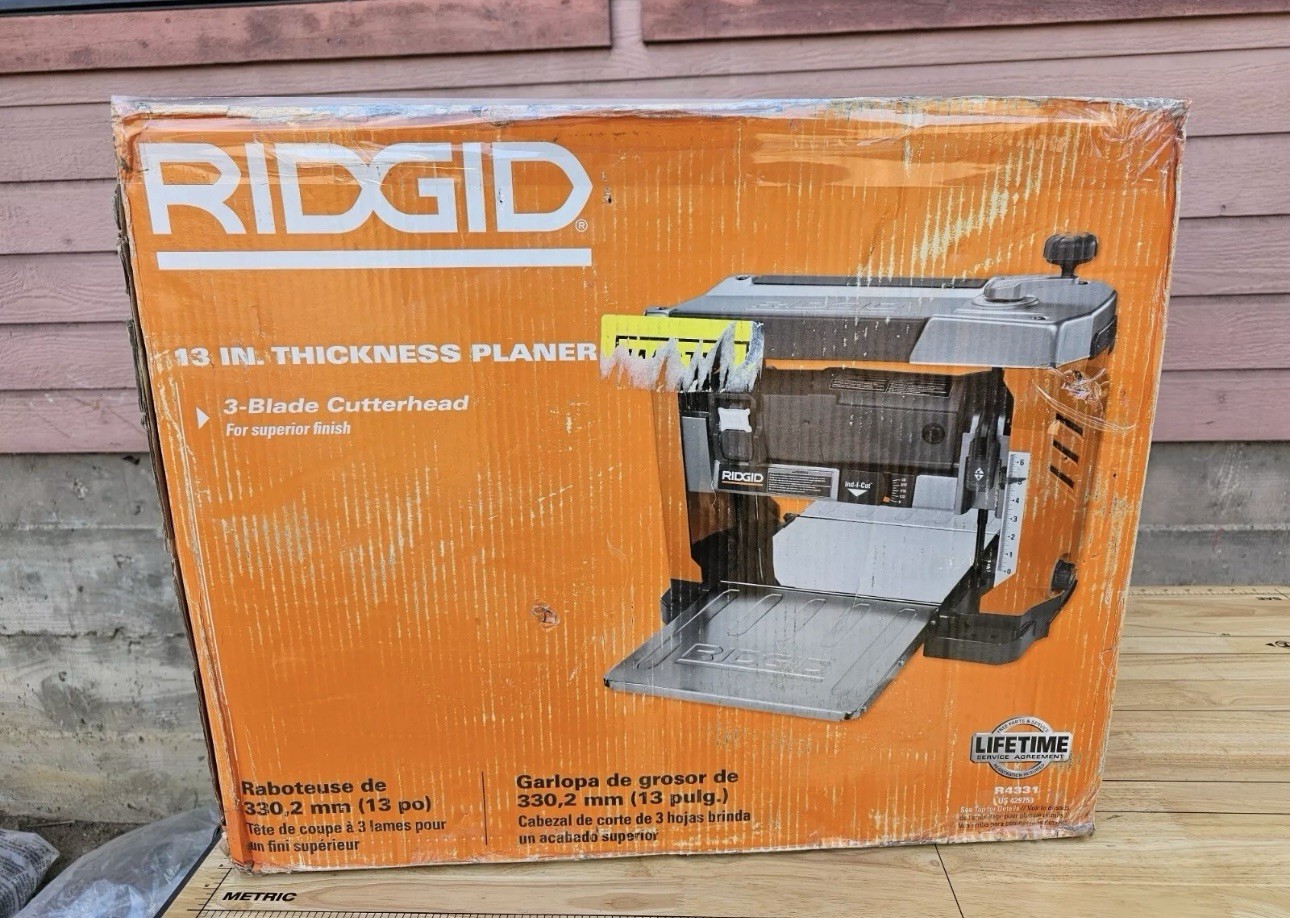 RIDGID Thickness Corded Planer Woodworking Tool Corded Electric Tool 13 ...