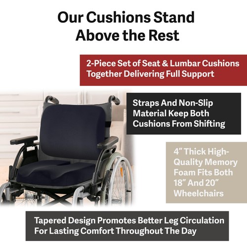 Doctor-Designed Wheelchair Seat Cushion Set is The Ultimate Comfort ...