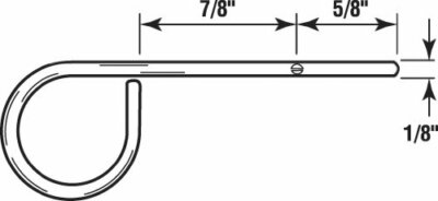 Prime-Line L 5538 Window Screen Lock Pins, 1/8" Diameter for 1" Frame ...