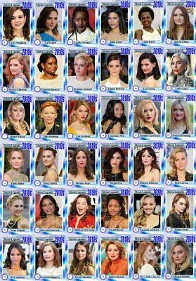 Actresses of the 2010s Movie Trading Cards Series 1 Blunt Saldana Stone ...