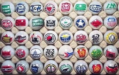 Super Nice 40 Railrod Advertising Marbles | eBay