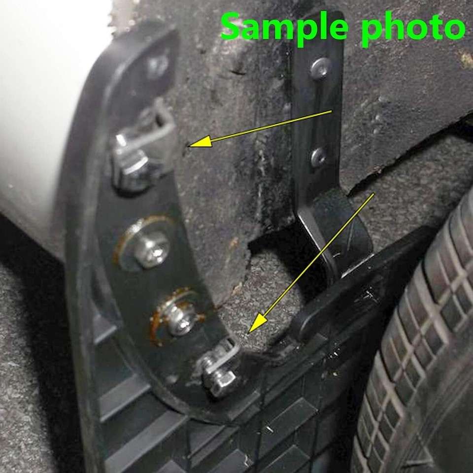 Mudflap Clamps Black U C Clamp Fitting Fixing Mud Flaps Universal Fit ...