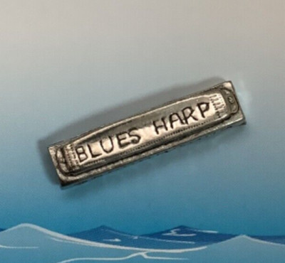 Harmonica Silver Pewter Pin Badge (P) | eBay