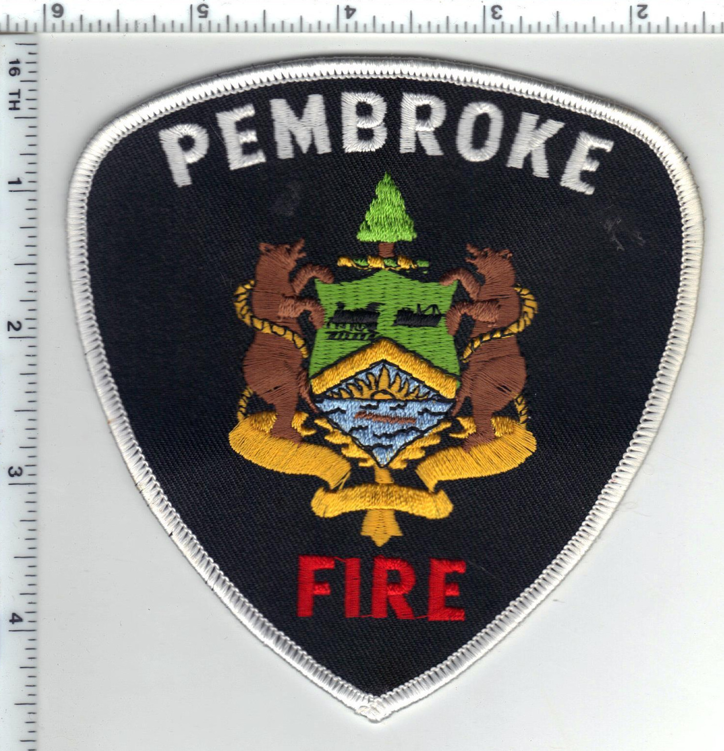 Pembroke Fire Dept (Ontario, Canada) Shoulder Patch 1980's | eBay
