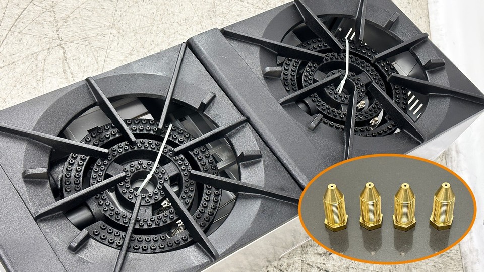 NEW 18" Commercial Double Stock Pot Range Burner Stove Propane or Gas ...